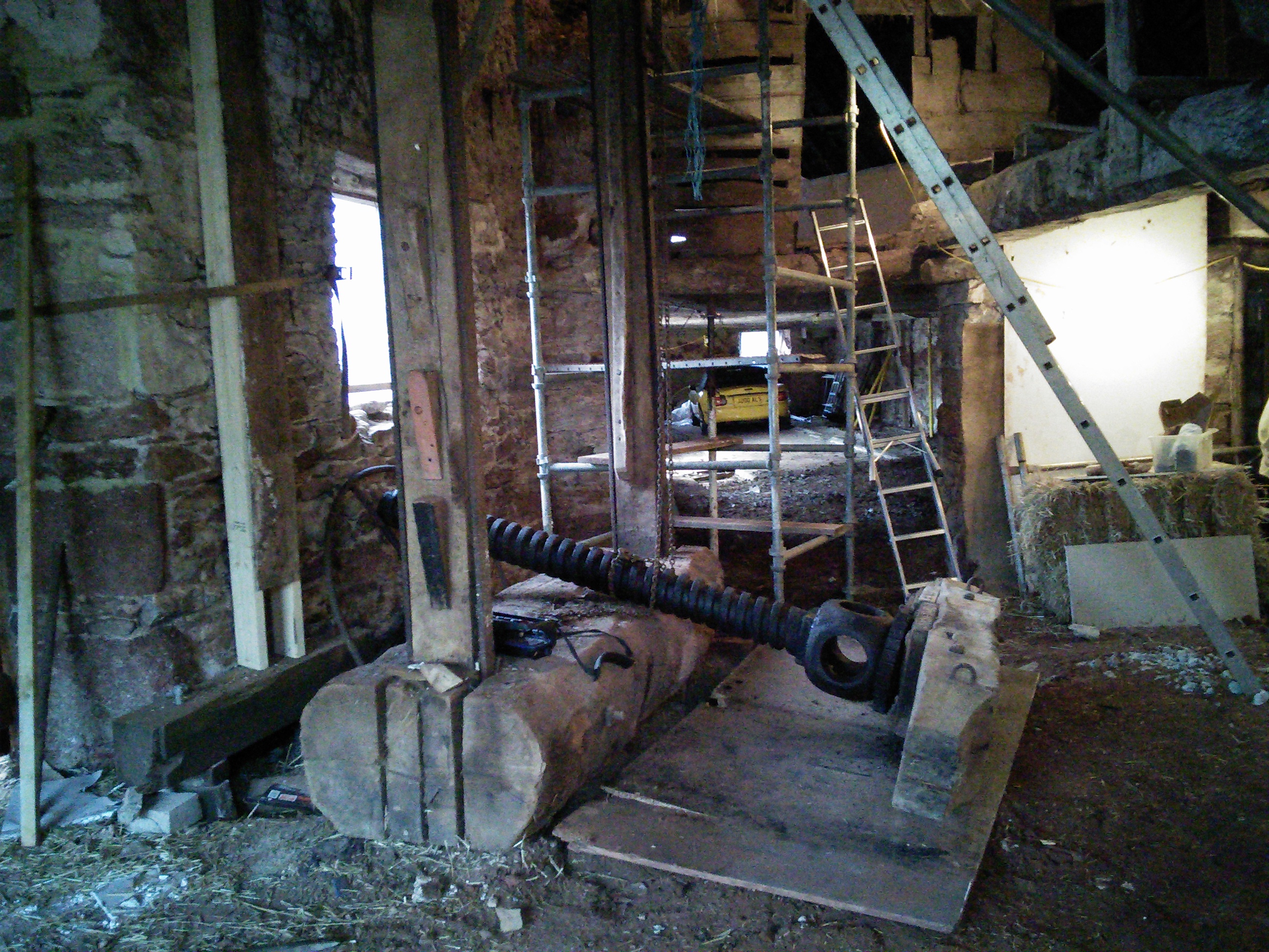Removal of the Cider Press – The Barn Edginswell