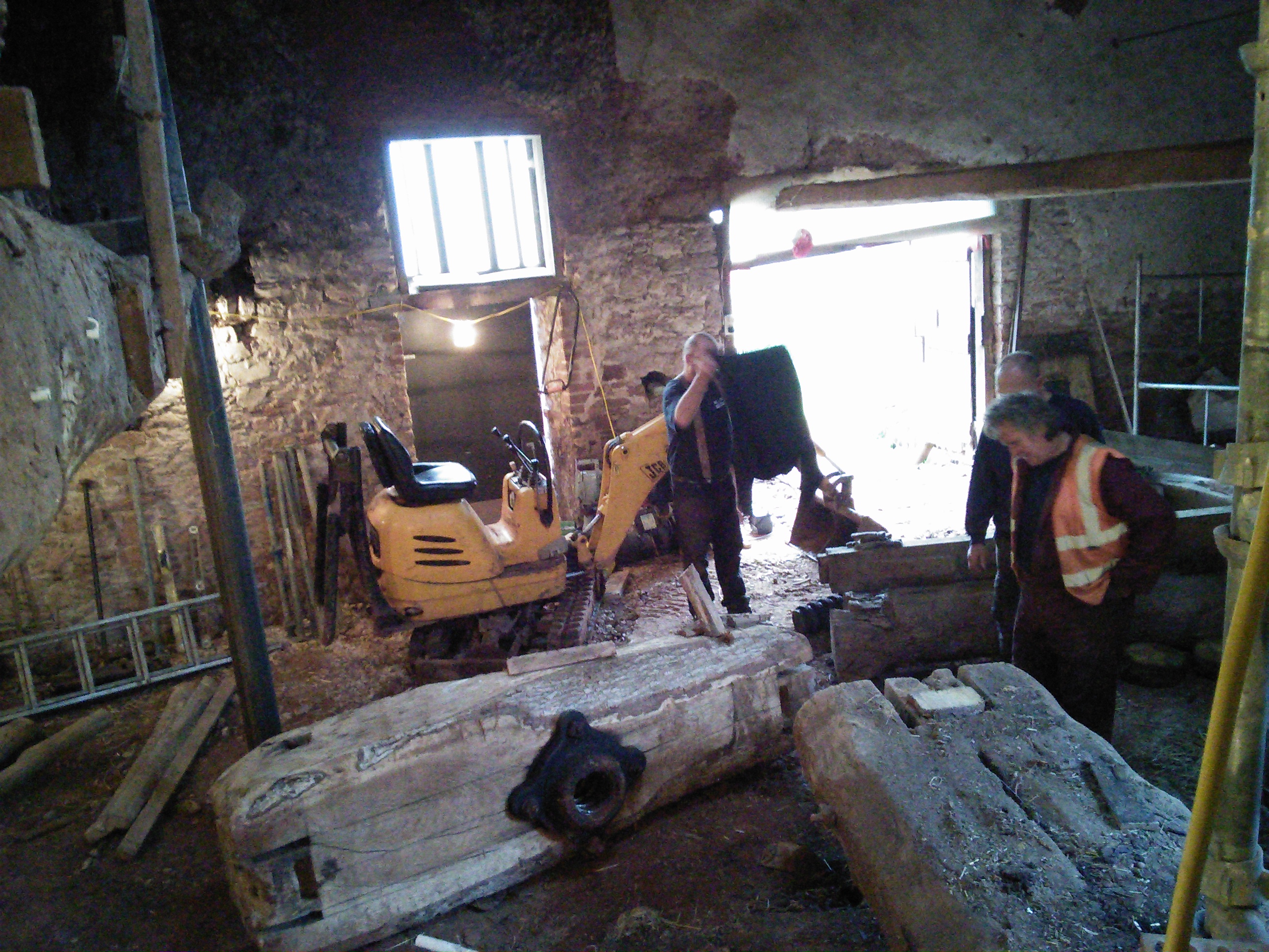 Removal of the Cider Press – The Barn Edginswell